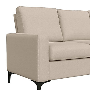 Hillsdale Furniture Matthew Fabric Upholstered Sofa Oatmeal Beige