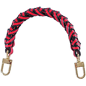 IBWell for LV Neonoe Beaubourg Hobo Bucket Bags with Premium Original Hardware without Logo,12/18 inches Top Handle Braided Handle Strap Replacement(Red)