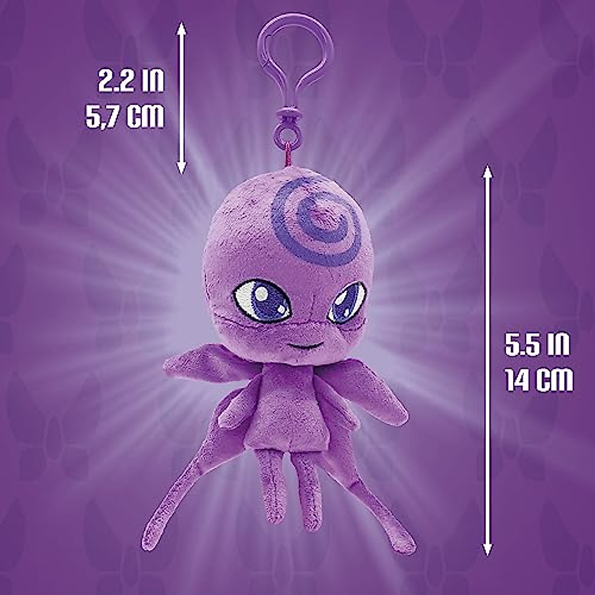 5-Inch Nooroo Butterfly Plush from Miraculous Ladybug