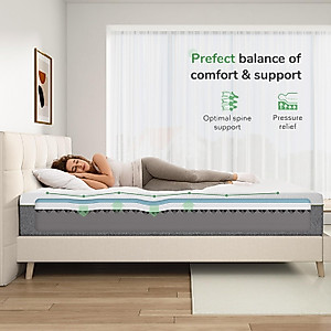 Novilla Queen Mattress, 12 Inch Memory Foam Mattress Queen Size for Pressure Relief & Cool Sleep, Queen Memory Foam Mattress