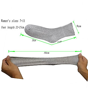 Jinboyoupin Women's loose cotton socks diabetes ankle socks varicose veins pregnant women, middle-aged sailor socks 5 pairs. (Grey five pairs)