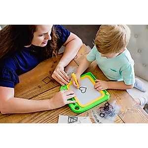 Teach My Preschooler Learning Kit: Screen-Free. Preschool Readiness. All-In-One Kit. Teach Reading, Printing, Numbers to 100, Early Math. 70+ pieces plus teaching guides and storage case. Age 3yrs+ , Green