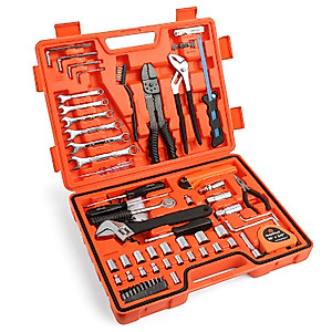 Great Neck MS125 125-Piece Marine Tool Set, Versatile Boat Tool Kit, Water Resistant Marine Tool Kit Case, Emergency Marine Tool Kit For Boats, Chrome Plated