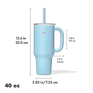 OXO Strive XL Tumbler with Handle – 40 oz. – Blue Topaz