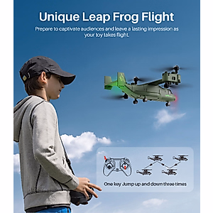 SYMA X550 Military RC Helicopters, 4CH Remote Control Helicopter with High & Low Speed, Multiple Stunt Flying, Altitude Hold and LED Light, Helicopter Model for Display and Collectibles, Green