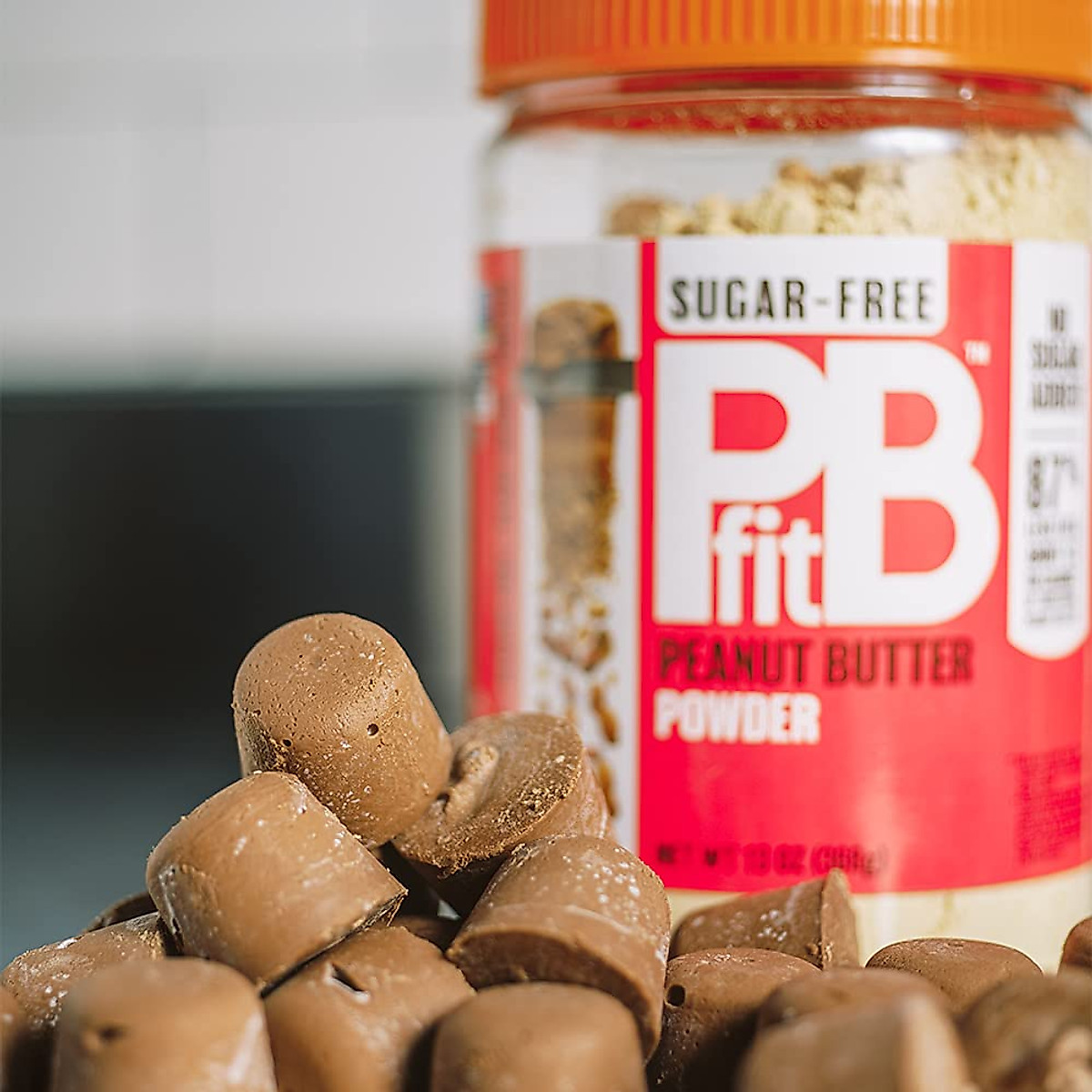 PBfit No Sugar Added, Made with Erythritol and Monk Fruit, All-Natural Peanut Butter Powder from 368g (13 Ounces)