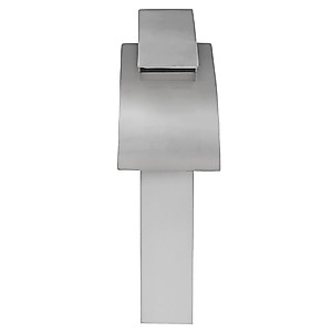 Novatto GF-136BN Eclipse Single Lever Waterfall Vessel Faucet, Brushed Nickel