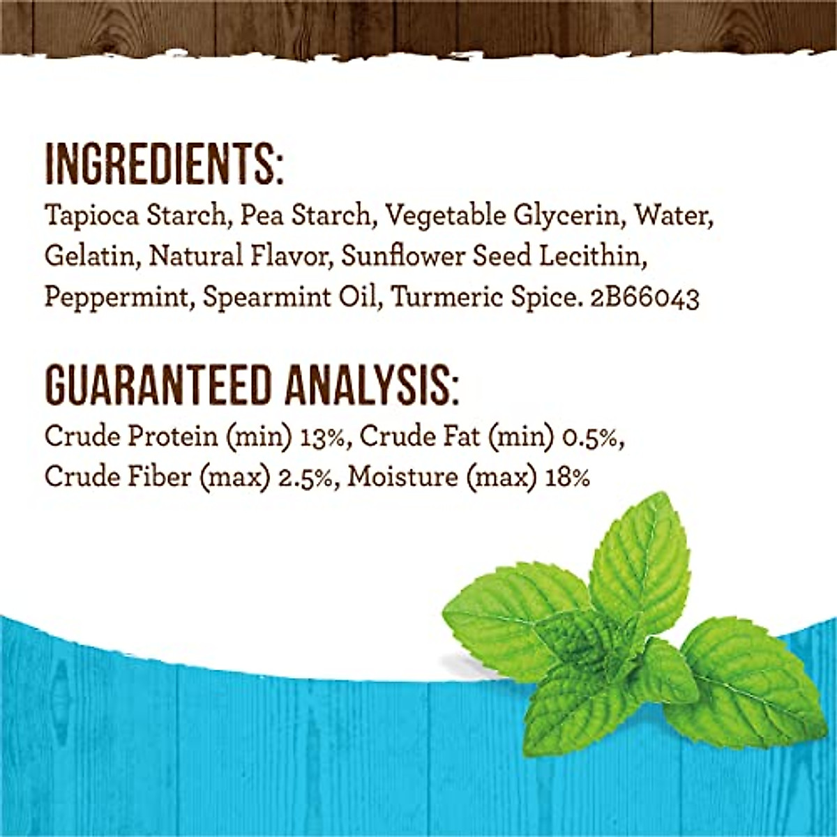 Merrick Fresh Kisses Natural Dental Chews, Toothbrush Shape Treat Infused With Real Mint, For Large Dogs - 22 ct. Box