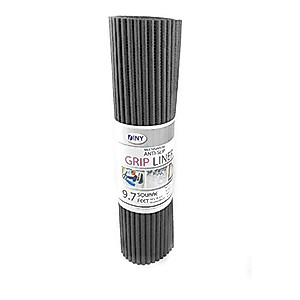 Professional Grade Heavy Duty Anti-Slip Mat Non Skid - Shelf and Drawer Liner 18" x 78.75" - Trim to Fit Black