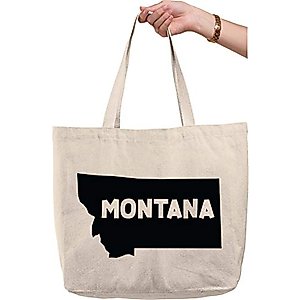 Montana state home hometown united states Natural Canvas Tote Bag funny gift