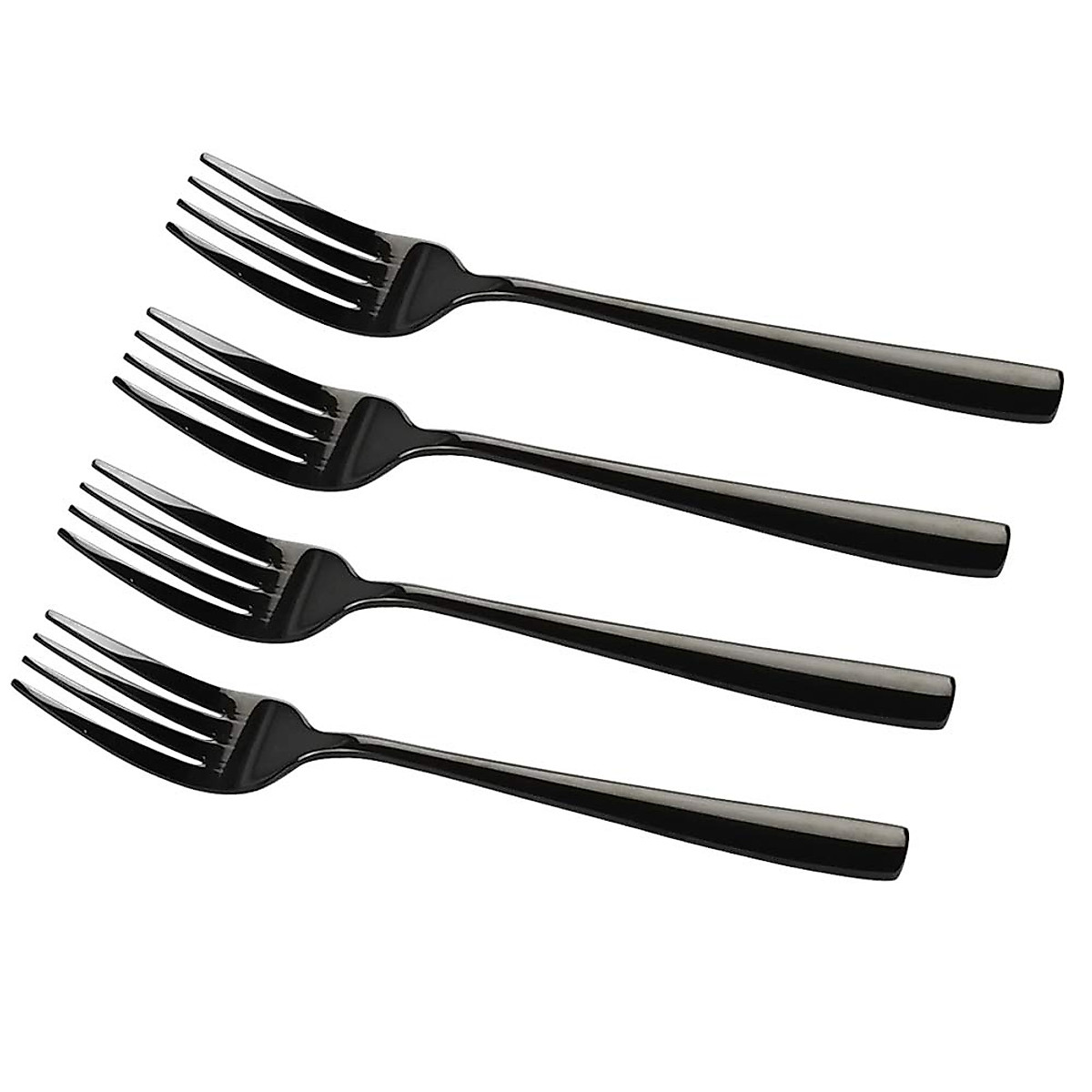 Teyyvn Black Stainless Steel Dessert/Salad Forks, Set of 16