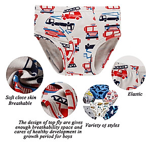 Boboking Little Boys,Little kid Briefs Dinosaur Truck Toddler Kids Underwear (Pack of 6) 2T/3T