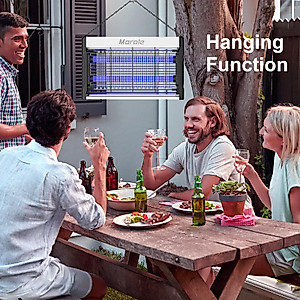 Morole Bug Zapper, 3200V Mosquito Zapper Indoor with Hanging Function, Electric Bug Zapper with Removable Tray, USB Powerful Flying Mosquito Indoor Fly Zapper for Outdoor Kitchen Bedroom Garden