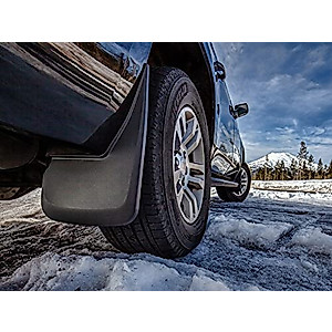 Husky Liners Mud Guards | Front Mud Guards - Black | 56071 | Fits 2002-2008 Dodge Ram 1500, 2003-2009 Dodge Ram 2500/3500 w/o OEM Fender Flares 2 Piece Set