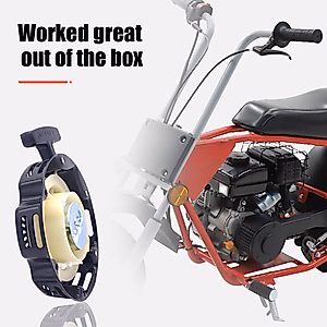 Pull Start Recoil Starter for Coleman CK100-S CT100U CC100X Mini Bike SK100 Go-Kart 97cc 2.8 HP MM-B80 Mini Bike with Spark Plug