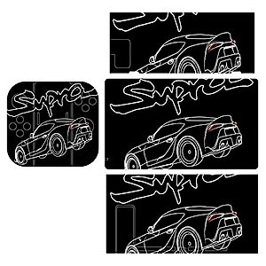 Supr-a GR--- The Skin of The Switch Controller-The Whole Body PVC Sticker Decal Covers The Skin of The Switch Controller-The Delicate Matte Texture restores The Feeling of Bare Metal