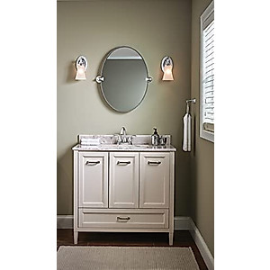 Moen Chrome Idora Two-Handle Centerset Bathroom Sink Faucet with Drain Assembly, Bathroom Faucets for 3-Hole Sinks, 84115