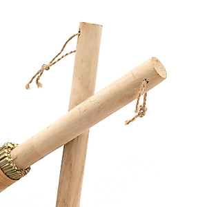 TTS For Home - Set of 2 Vietnamese Soft Bristle Brooms, Asian Straw Broom for Kid, Decorative Broom 16.54 inch