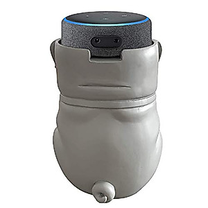 Dekodots Smart Speaker Table Stand (Dog) - Decorative Holder for Amazon Echo Dot or Google Home Mini - Portable Design, No Sound or Microphone Interference - Durable Poly-Resin