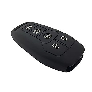 REPROTECTING Silicone Rubber Key Fob Cover Compatible with 2013-2018 Ford Edge Explorer F-150 F-250 Super Duty F-350 Super Duty Fusion Mustang Lincoln MKX M3N-A2C31243300