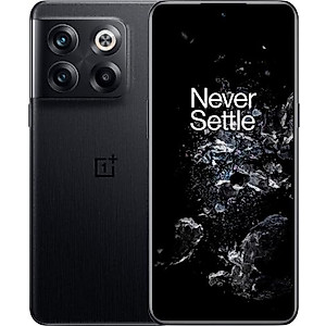 OnePlus 10T 5G Fully Unlocked Android Smartphone 256GB Storage / 16GB RAM, Triple Camera 50+8+2MP, 16MP - Moonstone Black (Renewed)