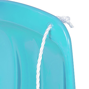 Best Choice Products 48in Kids Plastic Toboggan Snow Sled w/Pull Rope