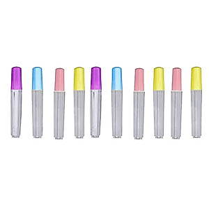 GLOGLOW Sewing Needles Container, 10Pcs Plastic Sewing Needles Container Clear Needle Storage Tubes Foe Felting Sewing Needles for Storing Fine Needles