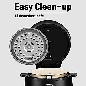 Banu Mini Low Carb Digital Programmable Multi-Functional Rice Cooker, Reduce Sugar Slow Cooker, Warmer, 4 Cups Uncooked, One-Touch Cooking, 24 Hours Delay Timer, Auto Keep Warm Feature