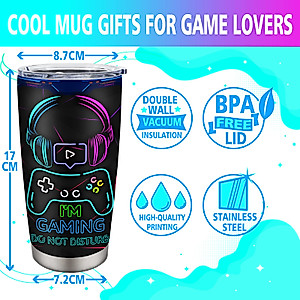 Gamer Gifts, Gifts for Gamers, Cool Gamer Gifts for Men Teen Boys Boyfriend, Gaming Gifts, Gamer Gift Ideas, Video Game Gifts, Gamer Girl Gifts, Gifts for Game Lovers Stainless Steel Tumbler 20oz 1Pc