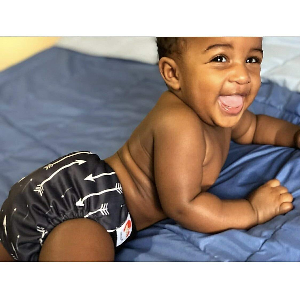 KaWaii Baby One Size HD3 Pocket Cloth Diapers, Best Daycare Nappies, Washable, Reusable, Leakfree, Unisex, Pack of 12 Diapers