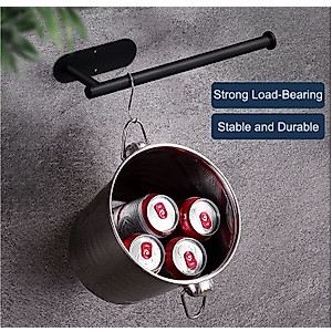 Paper Towel Holder, SUS304 Stainless Steel Paper Towel Holder Under Cabinet, Self Adhesive and Drilling for Kitchen, Counter, Cabinet, Bathroom