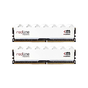 Mushkin Redline White - DDR4 UDIMM - 64GB (2x32GB) 3200MHz CL-14-288-pin1.4V Desktop Ram - Non-ECC - Dual Channel - FROSTBYTE Heatsink (MRD4U320EJJP32GX2)