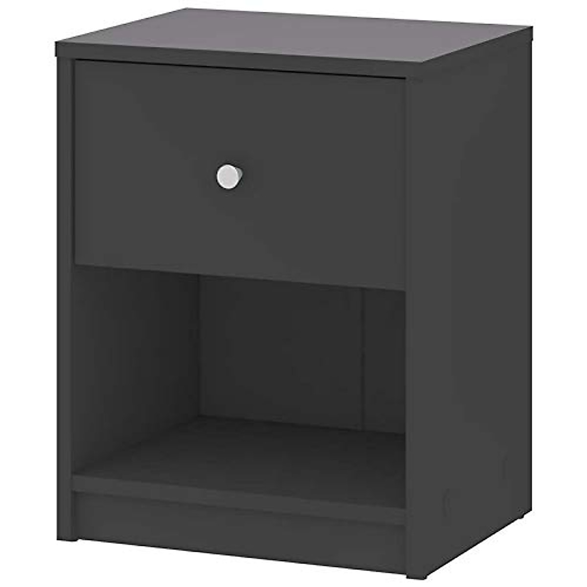 Home Square 2 Piece Chest and Nightstand Bedroom Set in Gray