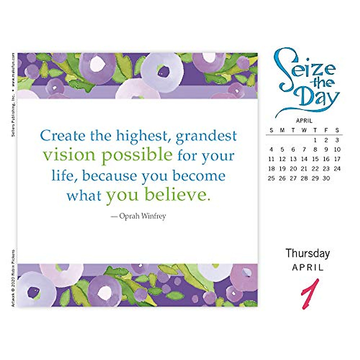 2021 Seize the Day Boxed Daily Calendar