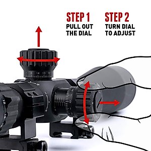 Monstrum G3 6-24x50 FFP Rifle Scope | Monstrum SS-H Scope Sunshade | Bundle