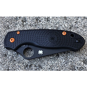 Flat Orange Screws Set For Spyderco Para 3 FRN Lightweight Knife C223PBK 6pcs