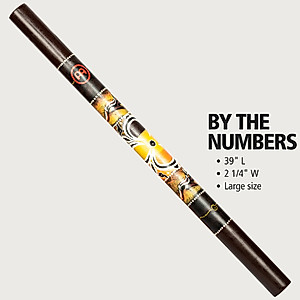 Meinl Percussion SRS1R-L 39-Inch Large Synthetic Rainstick, Dot Painted Design