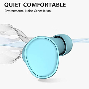KOSETON Wireless Earbuds Bluetooth Headphones, Bluetooth 5.1 Technology, Mini Sports Headset, Built-in Microphone for HD Calls and Listening to Music, with Unicorn Charging Case, Blue