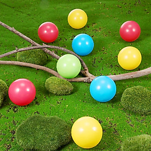 Civaner 12 Pcs Multi Colored Replacement Bulldozer Toy Balls 1.75 Inch Plastic Crush Proof Soft Air Filled Ocean Balls for Toddlers