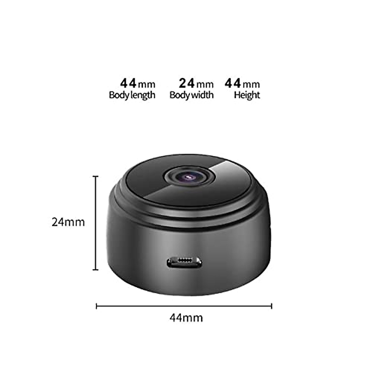 FOLENZU Lerro Mini 1080p Hd Wireless Magnetic Security Camera, Mini Spy Camera Wireless Hidden, Wireless WiFi Motion Detects Magnetic Camera, Wireless Hidden Camera Small Nanny Cam