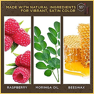 Burts Bees 100% Natural Moisturizing Lipstick, Scarlet Soaked, 1 Tube
