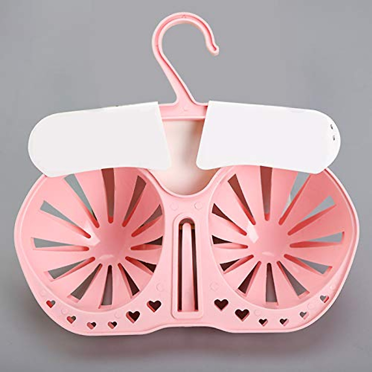 Clothes Hanger, 2Pcs Household Anti-Deformation Bra Drying Rack Seamless Non-Slip Vest Hanger - Blue