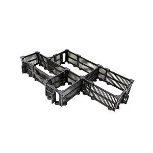 Jail Cells Kit - Mini Dungeon Castle Cavern Terrain for RPGs, Dungeons & Dragons (DND), Pathfinder, War Gaming, and More! by DCD (24+pcs, 0.6sqft, 4rooms)