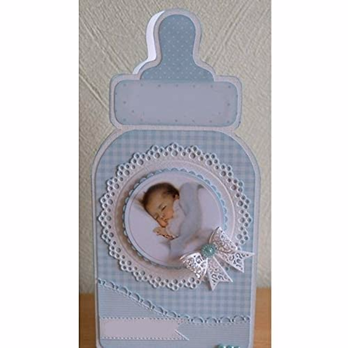 Metal Die Cuts Set Include 4 Different Patterns Round Lace Flower Border Cutting Dies Cut Stencils for Scrapbooking Photo Album Decorative Embossing Paper Dies for Card Making Template (Silver)