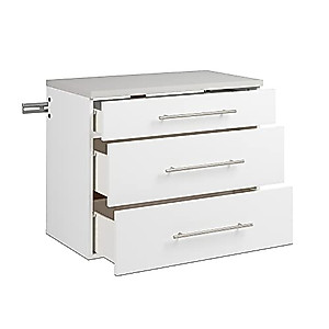 Prepac HangUps 3-Drawer Base Storage Cabinet, White