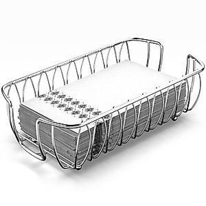LEVIMETREE Silver Napkin Holder Tray for Bathroom - Paper Towel Holder for Bathroom, Disposable Hand Towels Holder, Napkin Holders for Paper Napkins, Guest Hand Towels Holder Napkin Dispenser