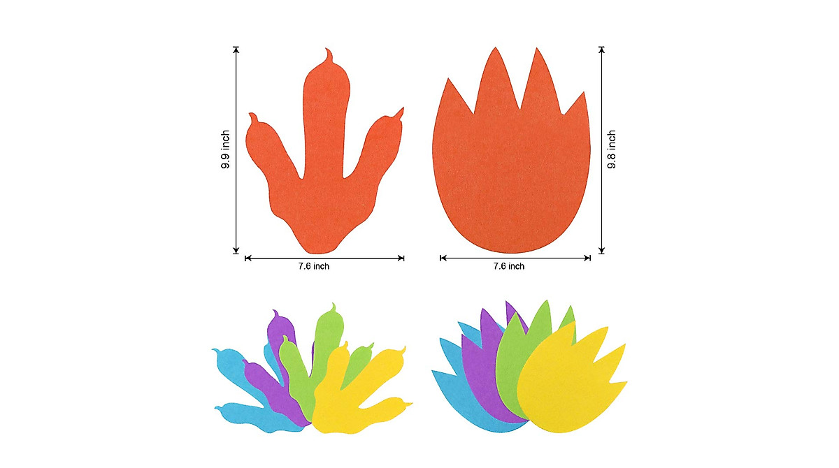 Dinosaur Footprint Decals for Kids Party & Playrooms | 20 Pcs Set