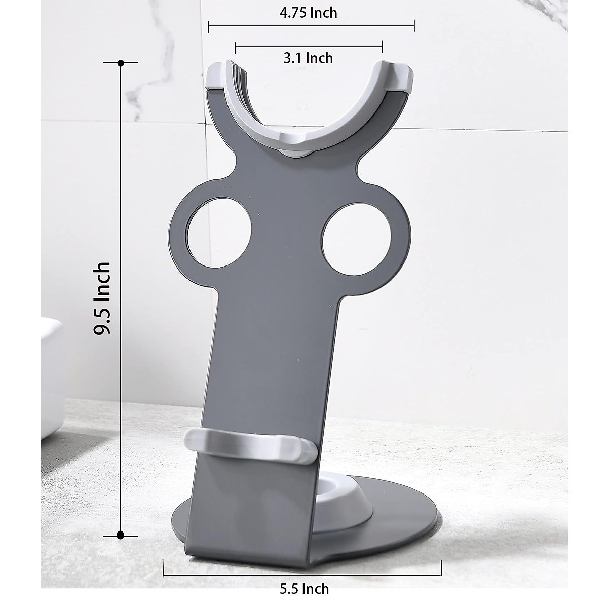 PUROSUR Hair Dryer Stand for Dyson Hair Dryer, Compatible Dyson Hair Dryer Stand hair dryer stand Organizer for Dyson Hair Dryer, Diffuser, Nozzle holder