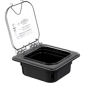 CFS 3068303 StorPlus Sixth Size Food Pan, Polycarbonate, 2.5" Deep, Black