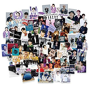 MeiYiYou 310PCS Bangtan Boys Photocards Set,110PCS Bangtan Boys Lomo Cards+200PCS Bangtan Boys Stickers Perfect for Decoration and Collection(Blue)